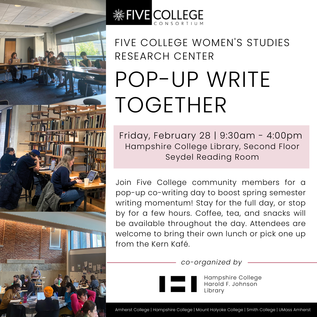FCWSRC Pop-Up Write Together | Hampshire College Intranet